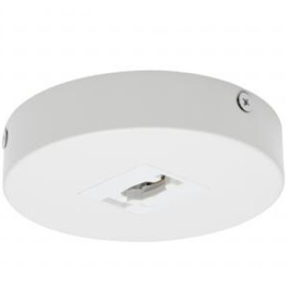Satco TP248 Single Monopoint Adapter; Round; White Finish