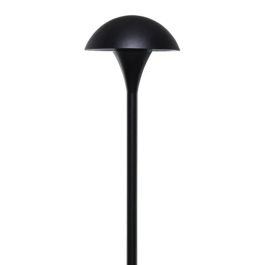 Sollos PMU050-TB-15 LED 5" Mushroom Area Pathway Textured Black Finish ...